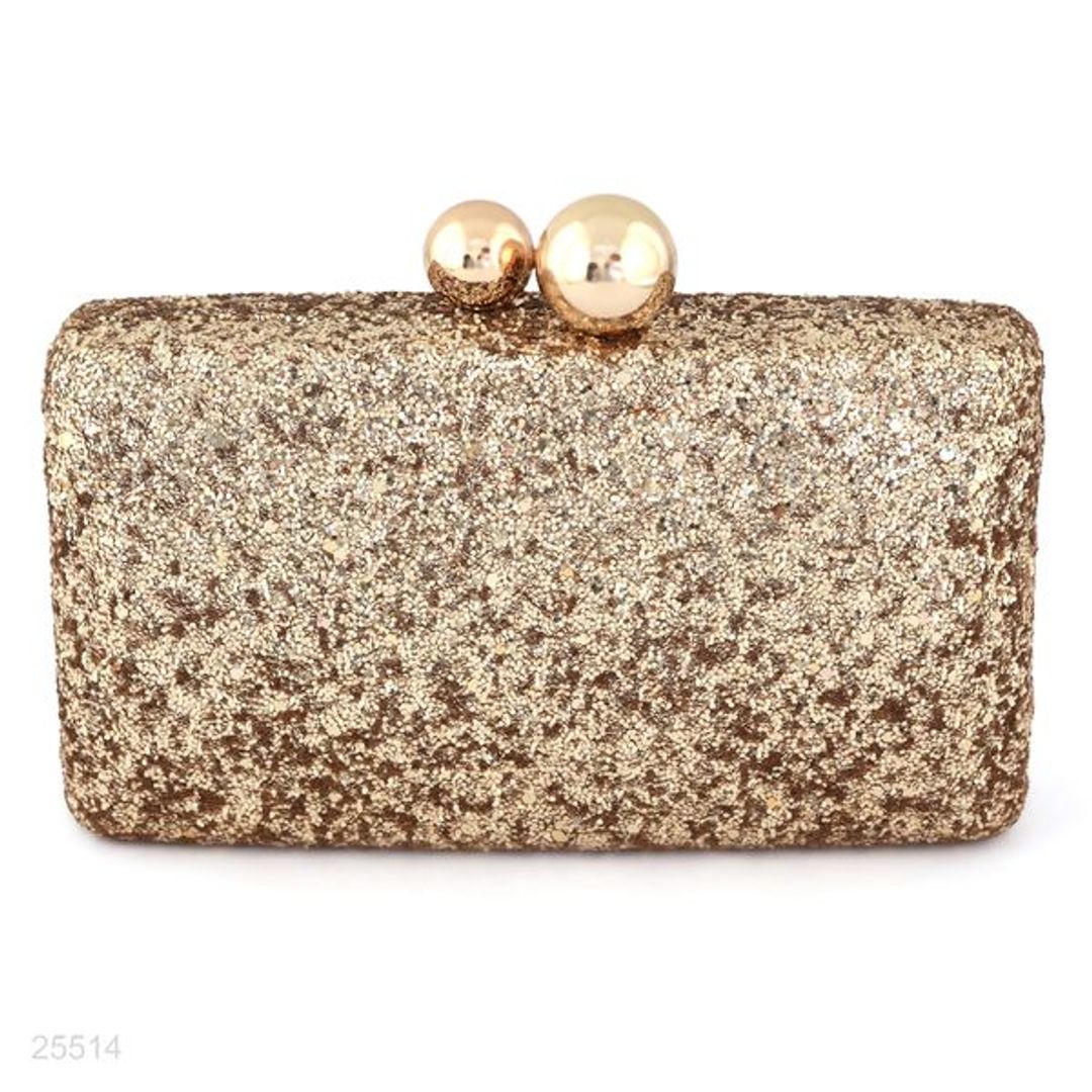 Buy Stylish gold sequence clutch Online in Pakistan On Tesoro at Lowest ...
