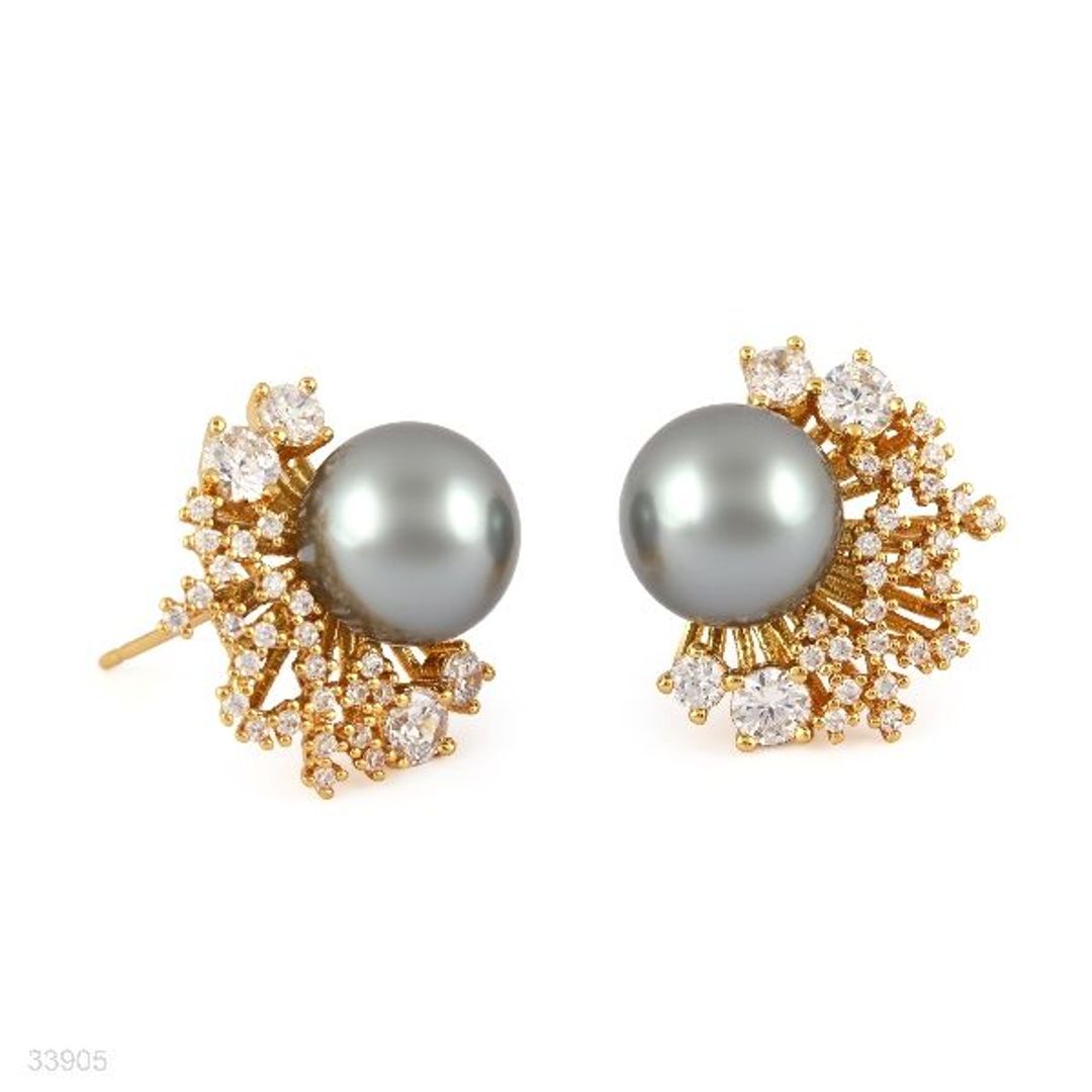 Buy Dazzling grey pearl meteor gold tops Online in Pakistan On Tesoro ...
