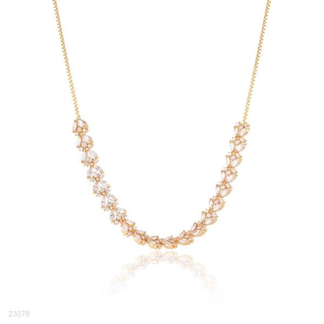 Buy Exquisite gold leaves adjustable choker Online in Pakistan On ...