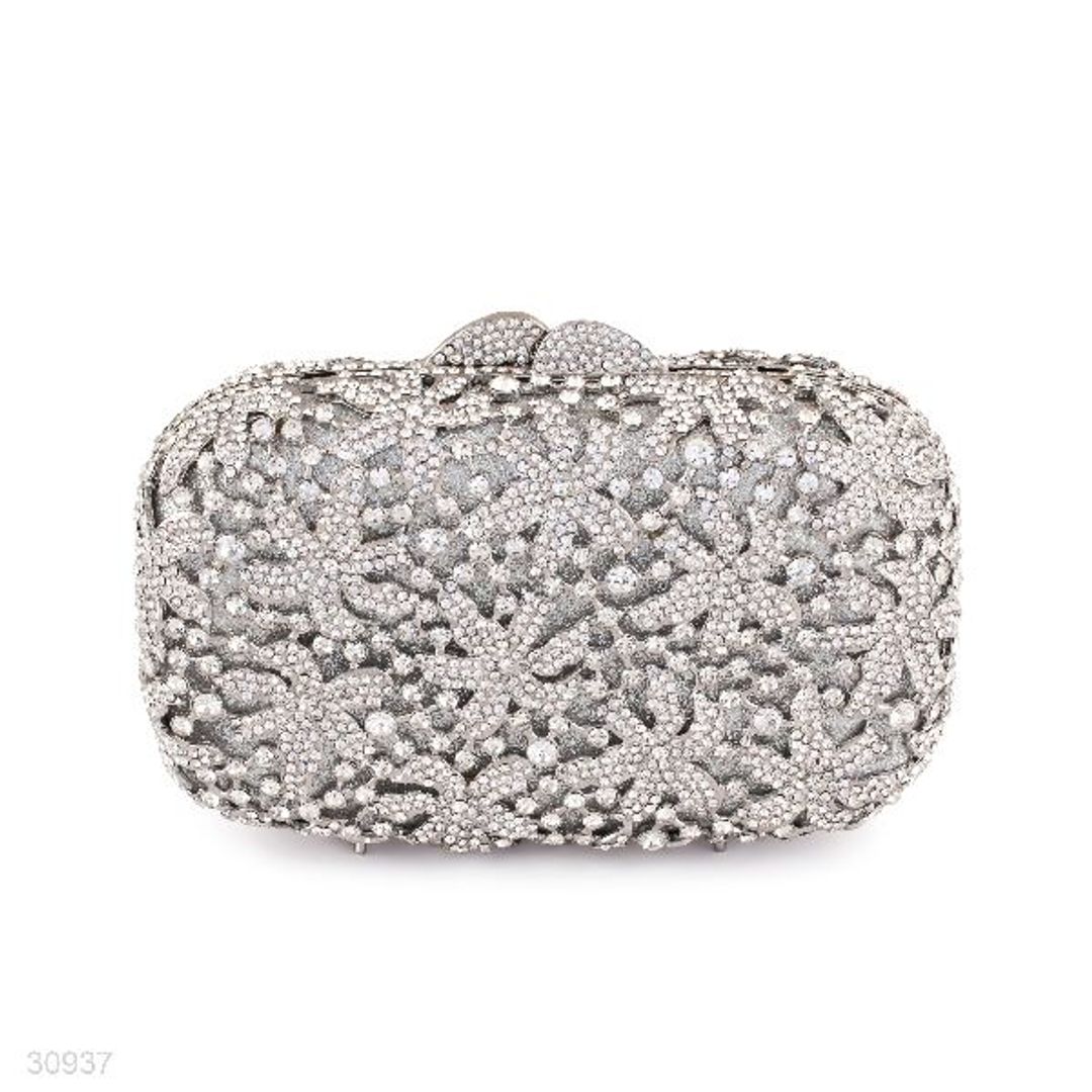 Buy CLUTCH BRIDAL SILVER Online in Pakistan On Tesoro at Lowest Prices ...