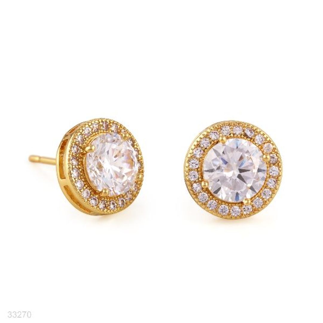 Buy Fine solitaire round halo gold tops Online in Pakistan On Tesoro at ...