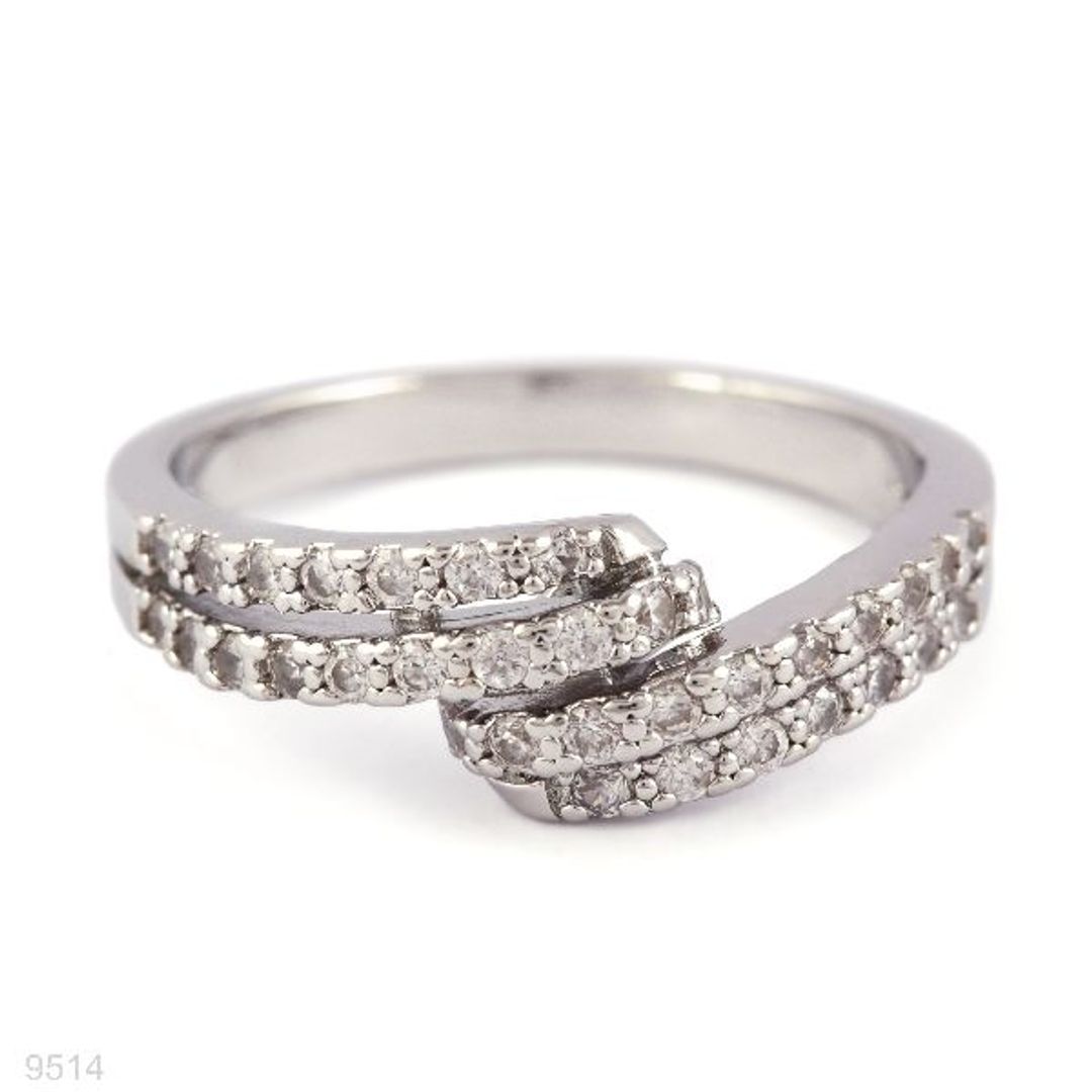 Buy Stylish Double Overlap Silver Ring Online in Pakistan On Tesoro at ...