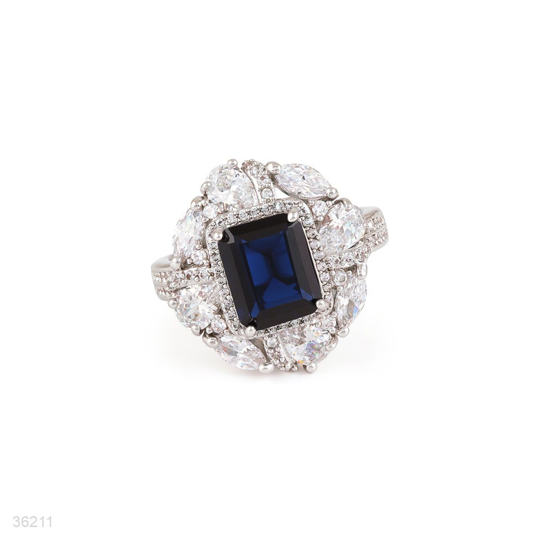 Buy REGAL RADIANCE BLUE RING Online in Pakistan On Tesoro at Lowest ...
