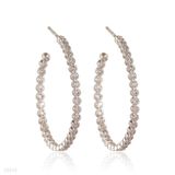 Buy FEMININE THIN ROUND SILVER HOOPS Online in Pakistan On Tesoro at ...